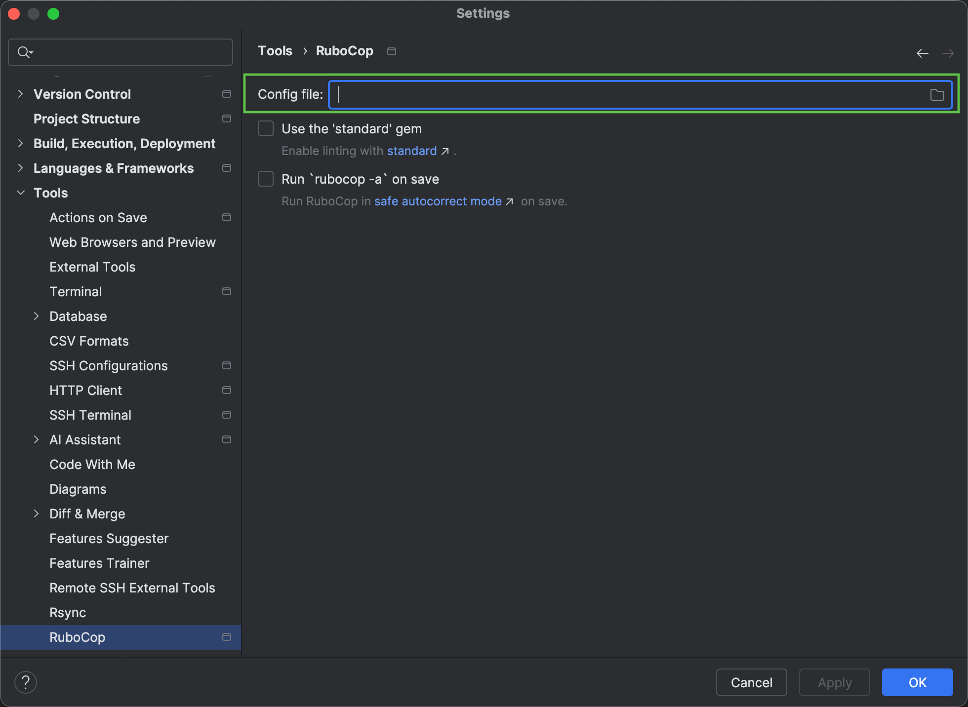 RuboCop | RubyMine Documentation