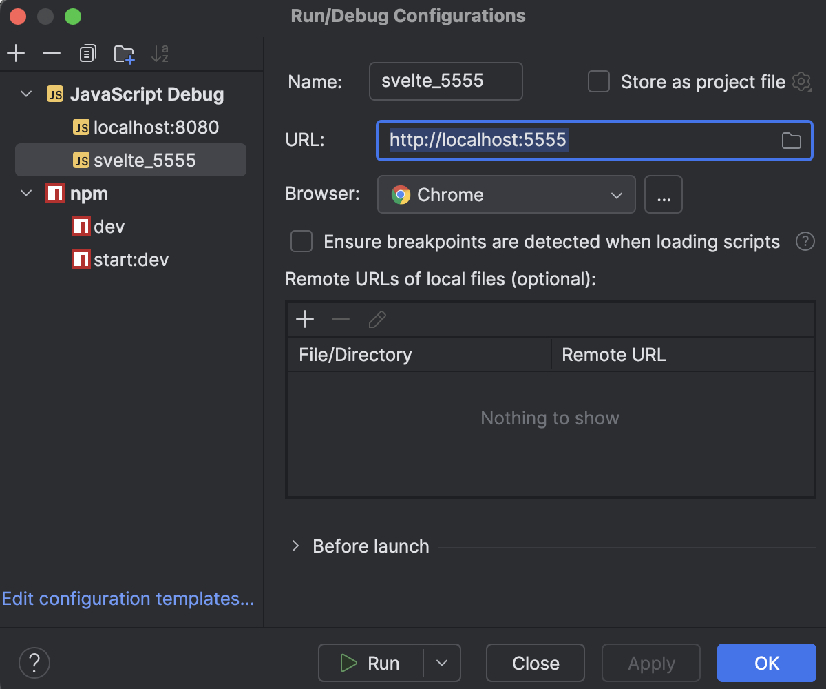Svelte | WebStorm Documentation