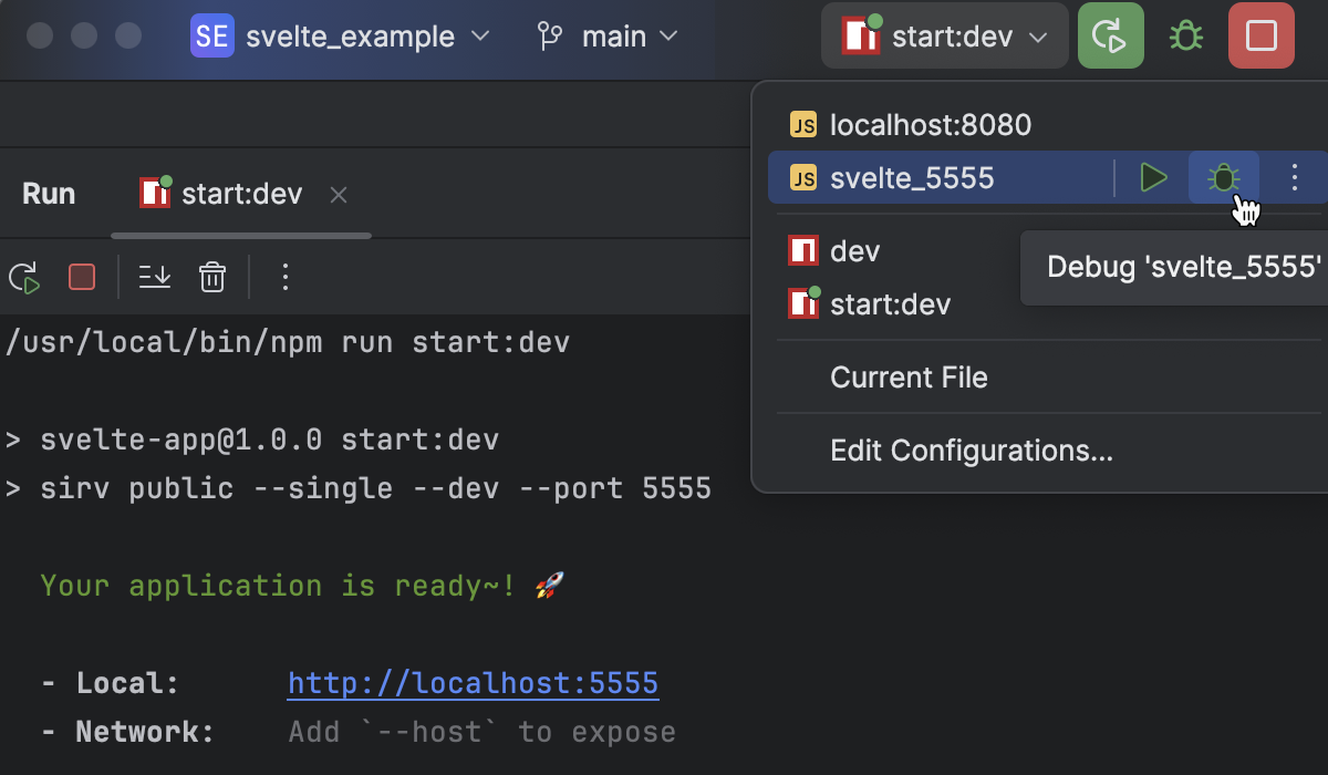Svelte | WebStorm Documentation