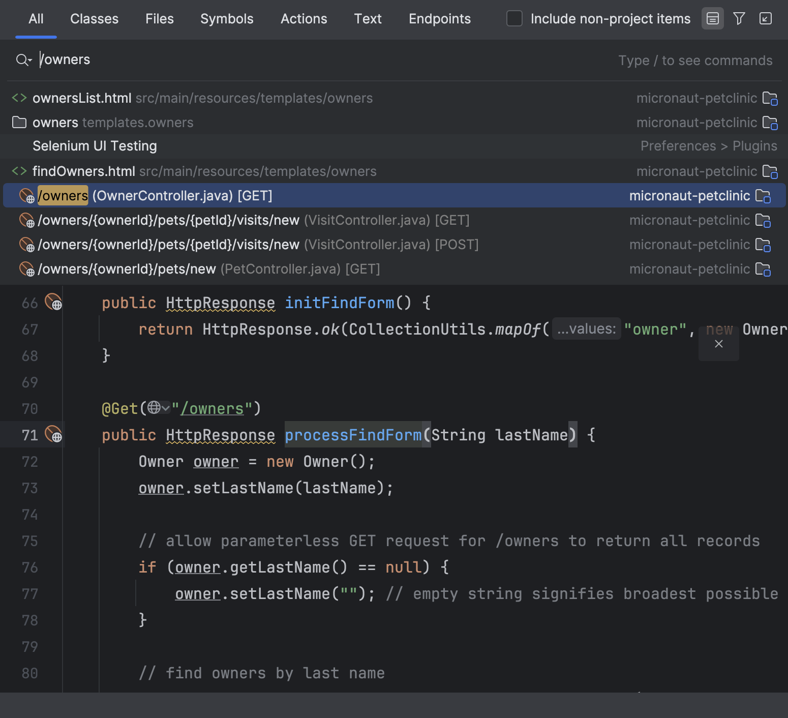 Search everywhere | IntelliJ IDEA Documentation