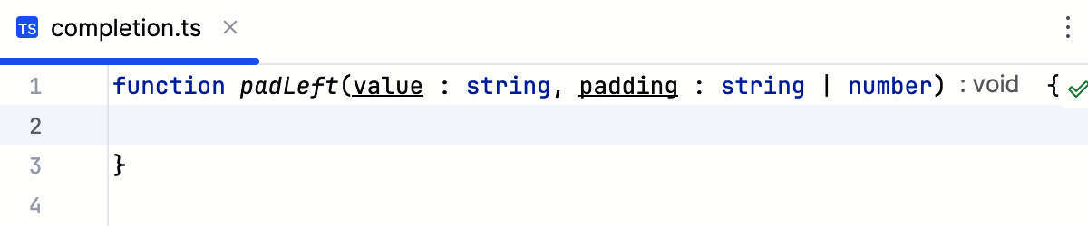 Code completion | WebStorm Documentation
