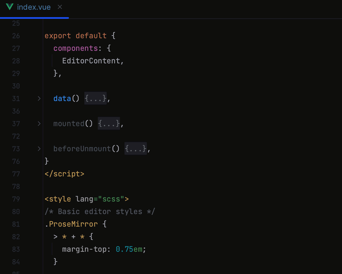 Editor basics | WebStorm Documentation