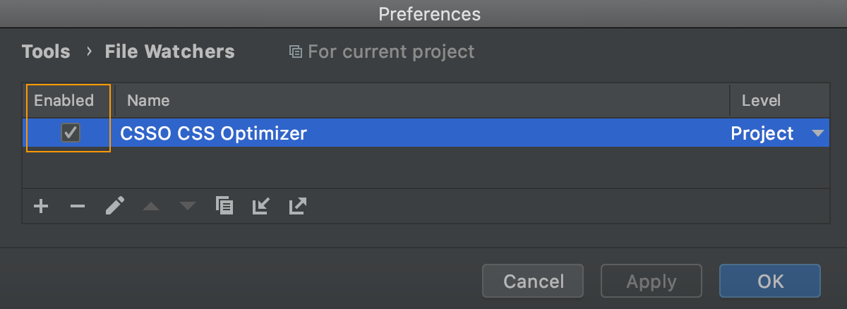 Minifying CSS | PhpStorm Documentation