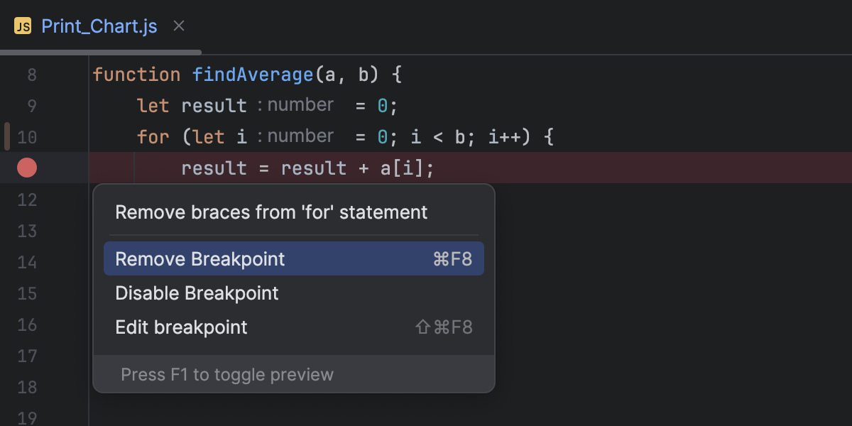 Breakpoints | WebStorm Documentation