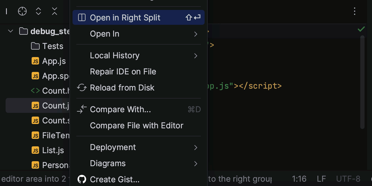 Editor basics | WebStorm Documentation