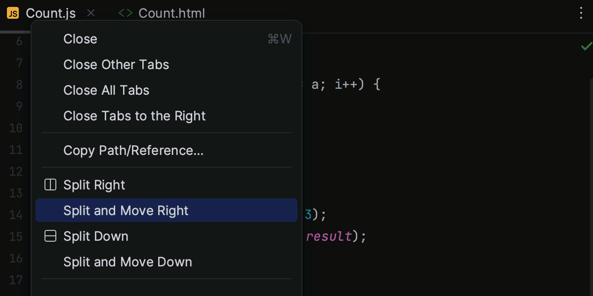 Editor basics | WebStorm Documentation