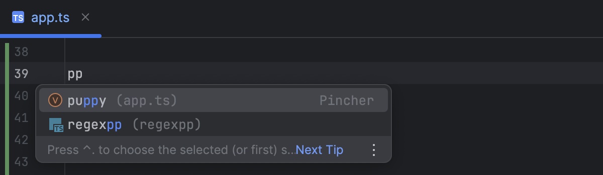Code completion | WebStorm Documentation