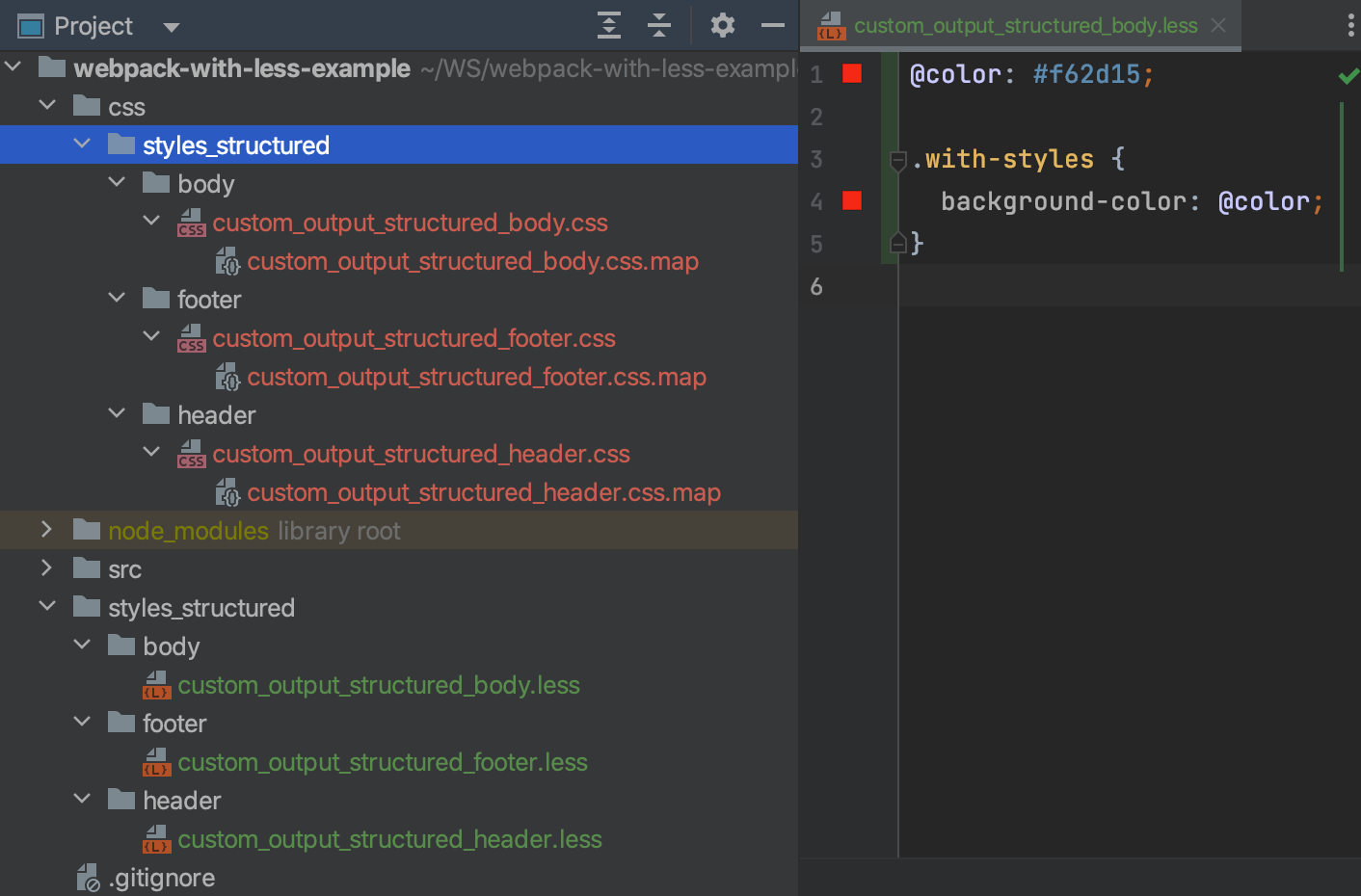 Sass, SCSS, and Less | PhpStorm Documentation