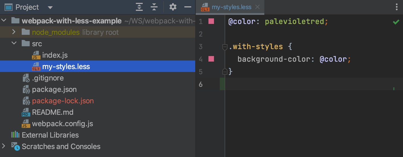 Sass, SCSS, and Less | WebStorm Documentation