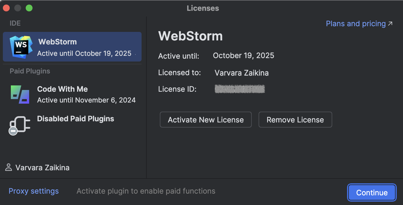 Register WebStorm | WebStorm Documentation