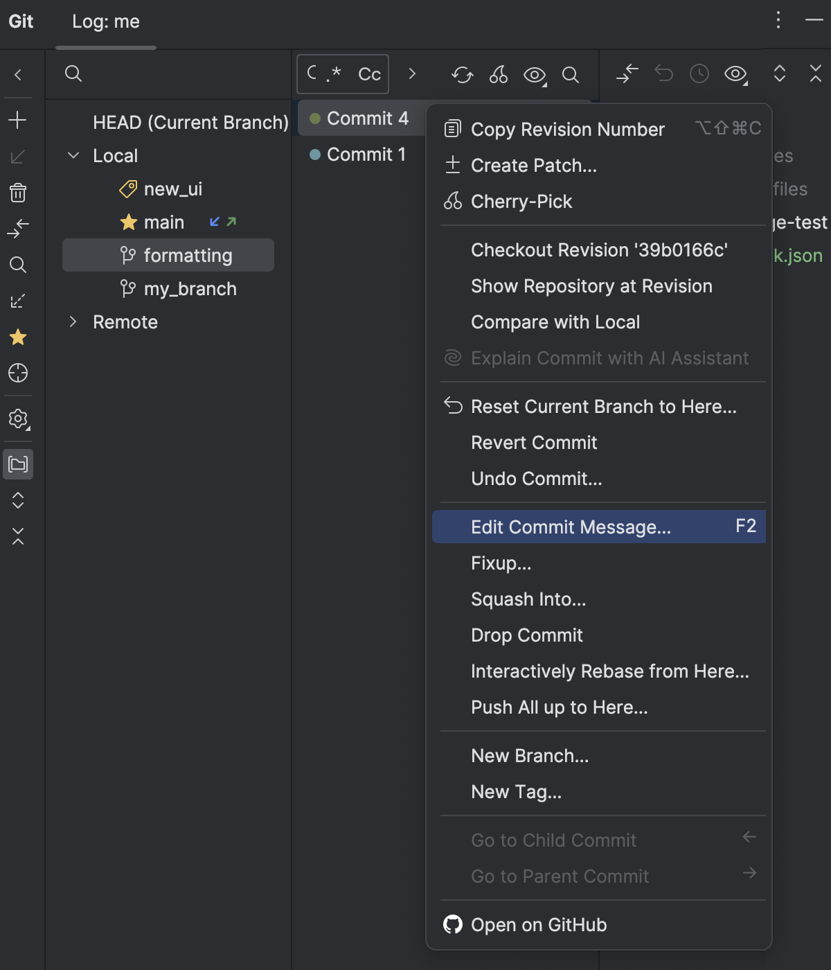 Get AI assistance for VCS integration | WebStorm Documentation