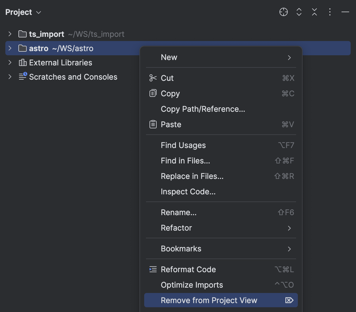 Opening, reopening, and closing projects | WebStorm Documentation