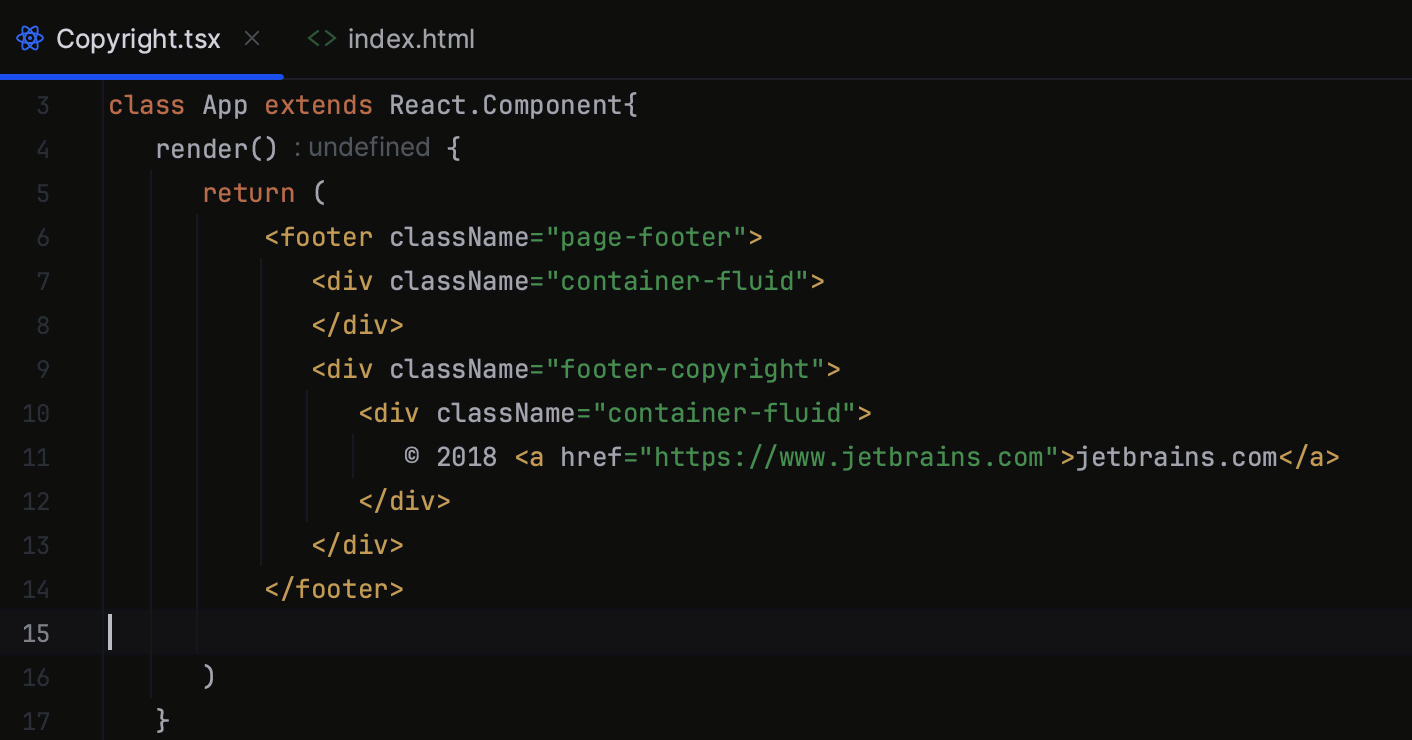 React | IntelliJ IDEA Documentation