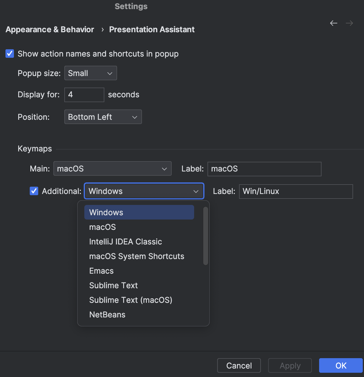 Presentation Assistant | WebStorm Documentation