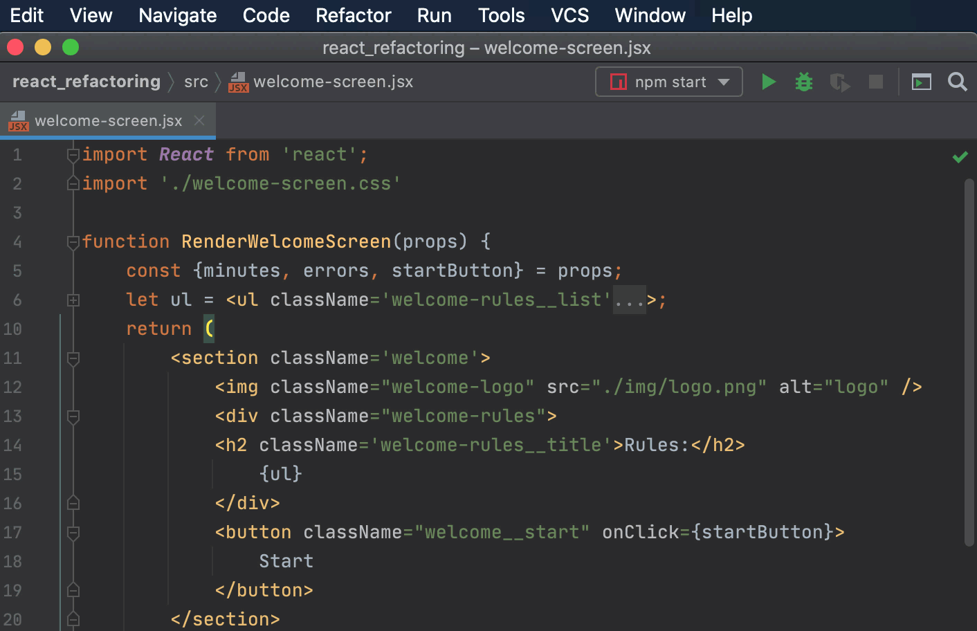 React | IntelliJ IDEA Documentation