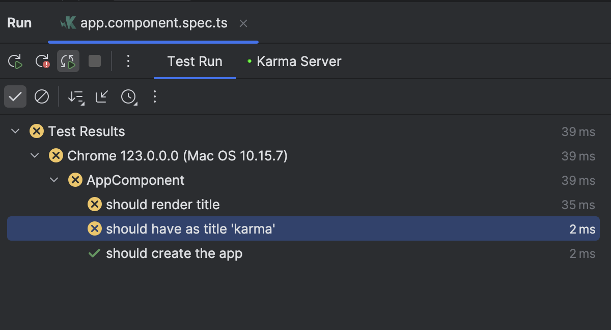 Karma | WebStorm Documentation