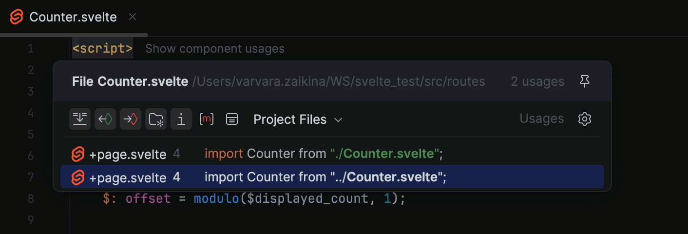 Svelte | WebStorm Documentation