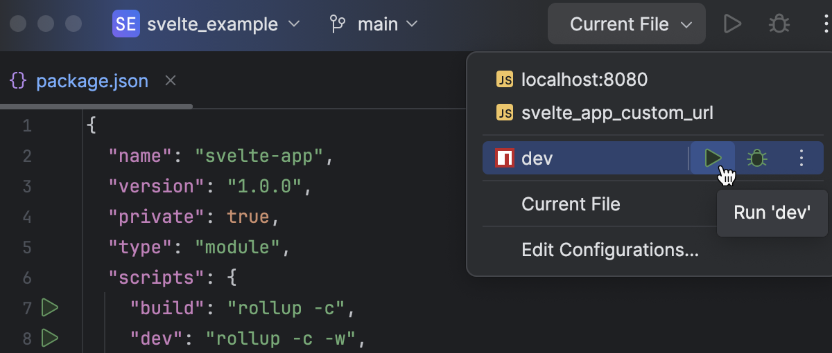 Svelte | WebStorm Documentation