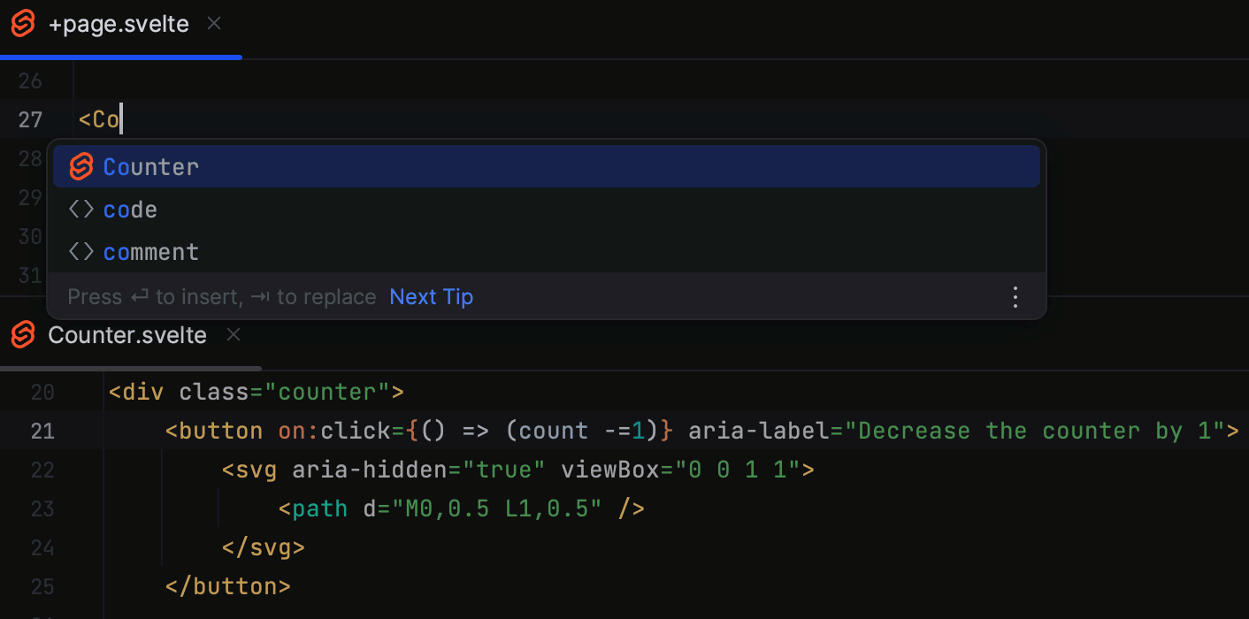Svelte | WebStorm Documentation