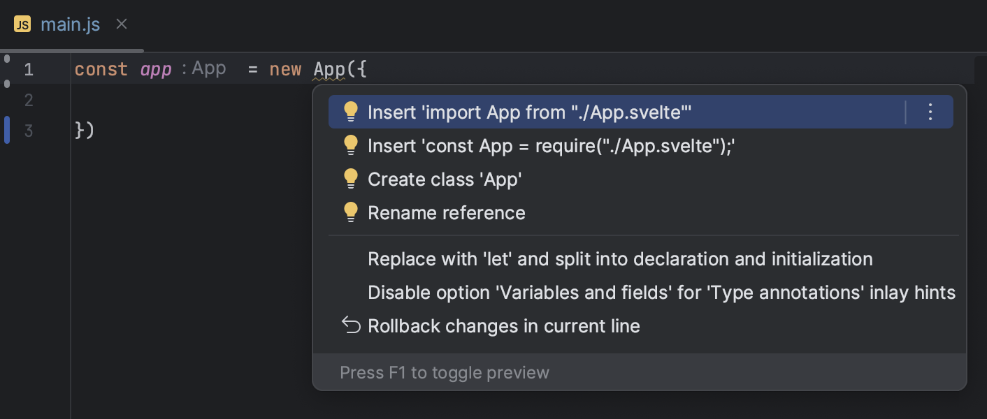 Svelte | WebStorm Documentation