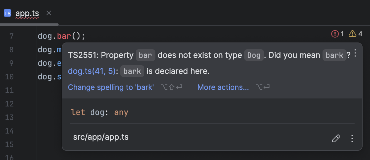 TypeScript | IntelliJ IDEA Documentation