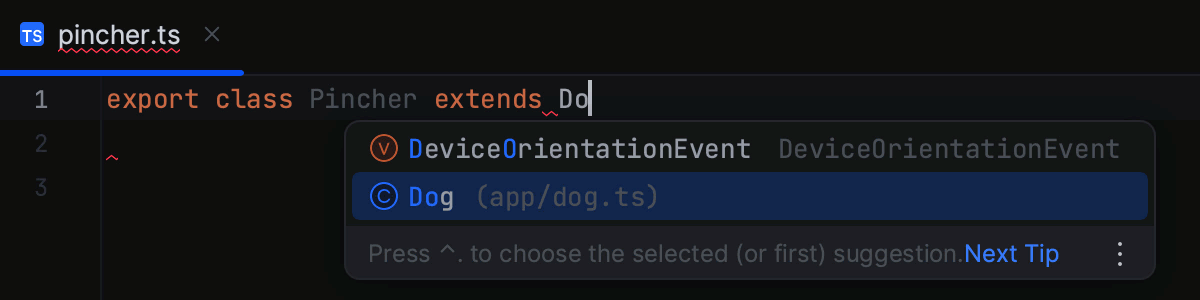 TypeScript | IntelliJ IDEA Documentation