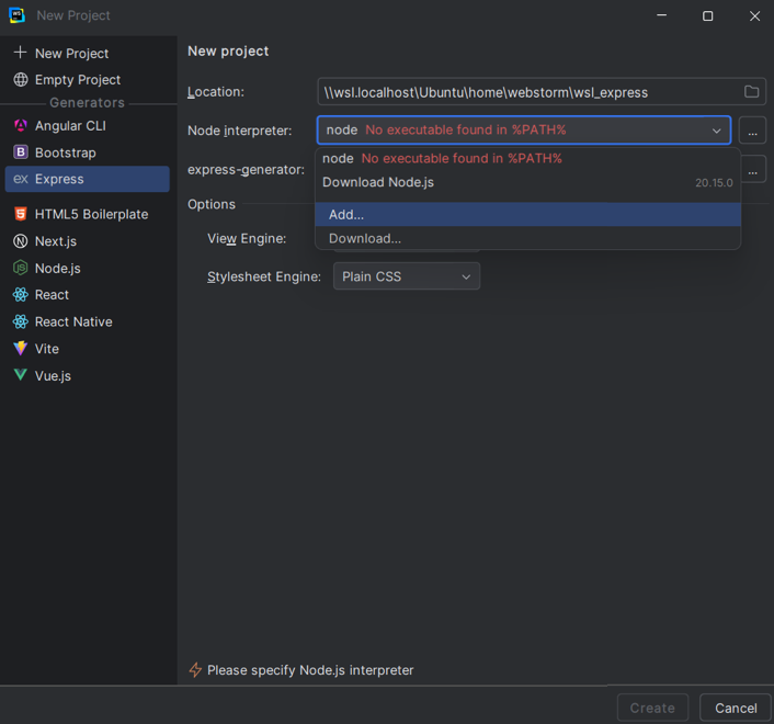 WSL | WebStorm Documentation