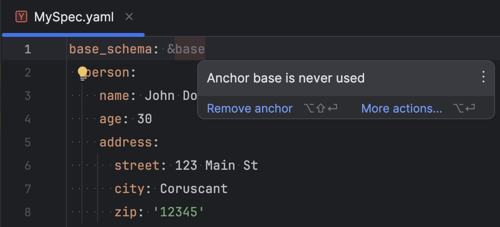 YAML | IntelliJ IDEA Documentation