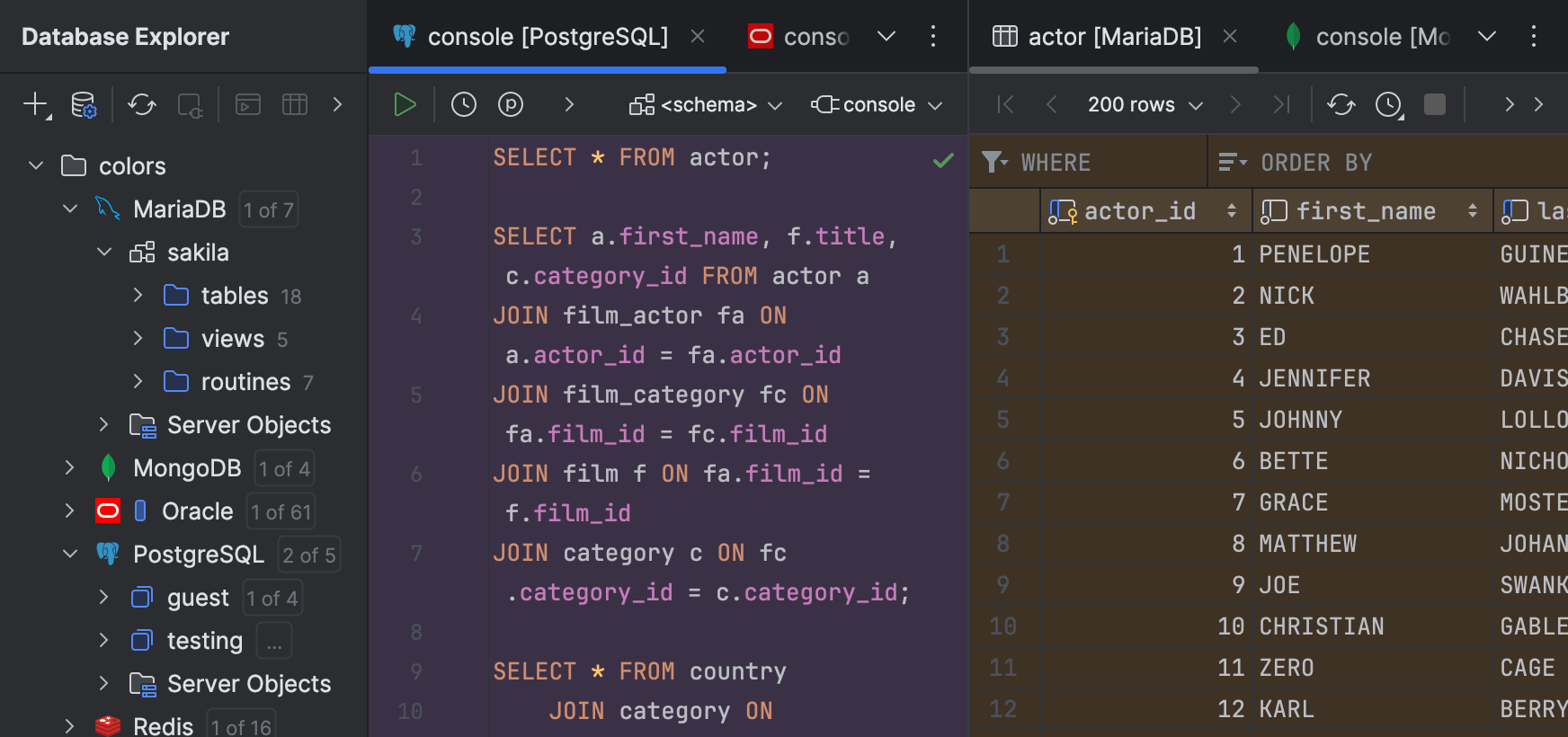Database Color Settings dialog | DataGrip Documentation