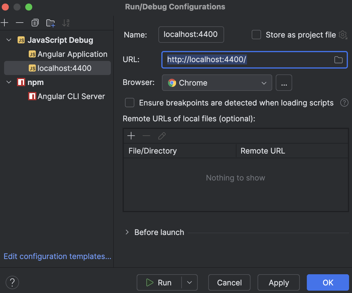 Run and debug Angular applications | IntelliJ IDEA Documentation Run and debug Angular applications | IntelliJ IDEA Documentation