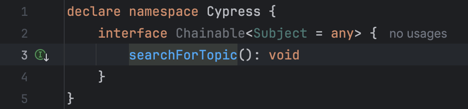 Cypress Custom Commands | WebStorm Documentation