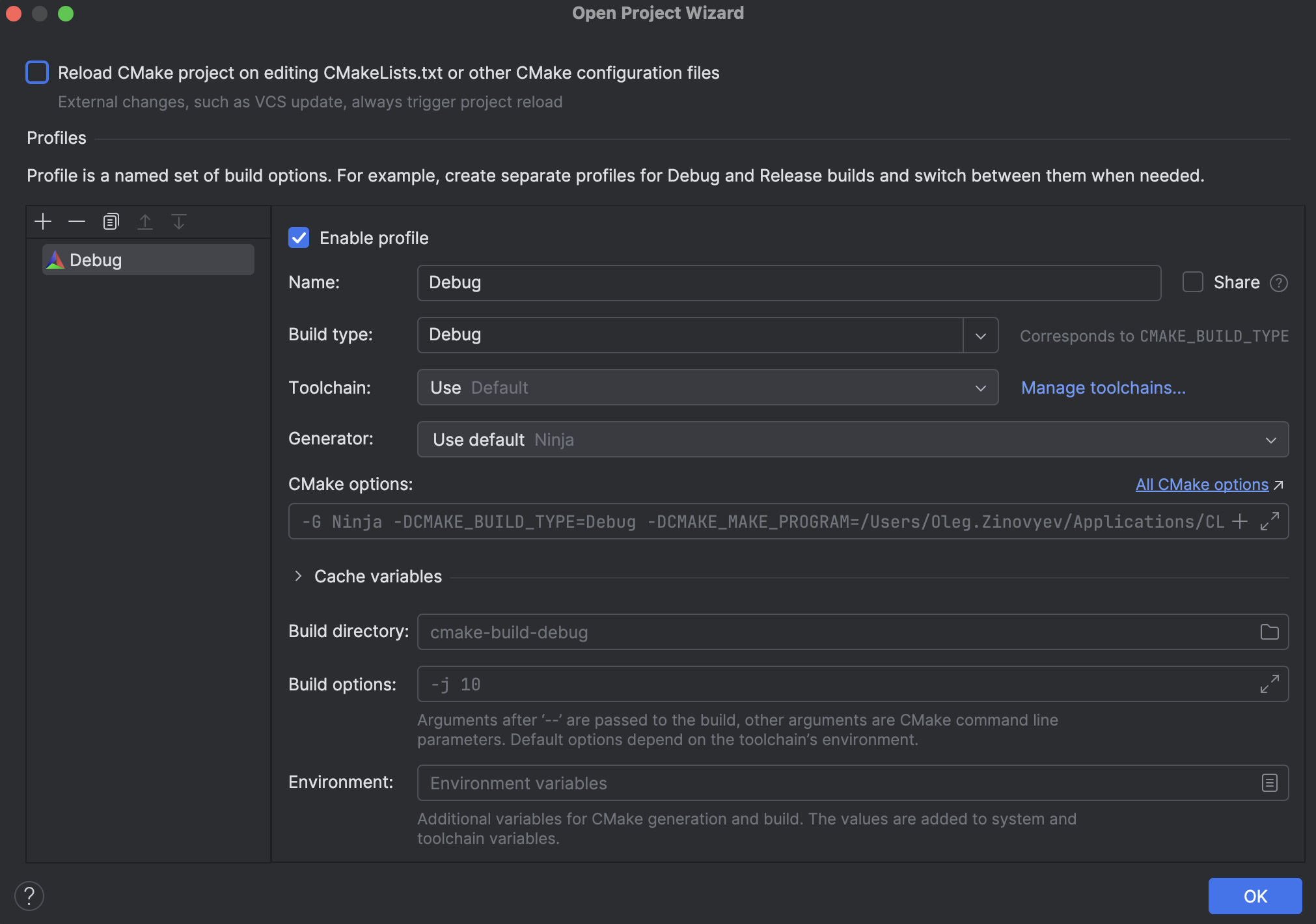 Create/open CMake projects | CLion Documentation