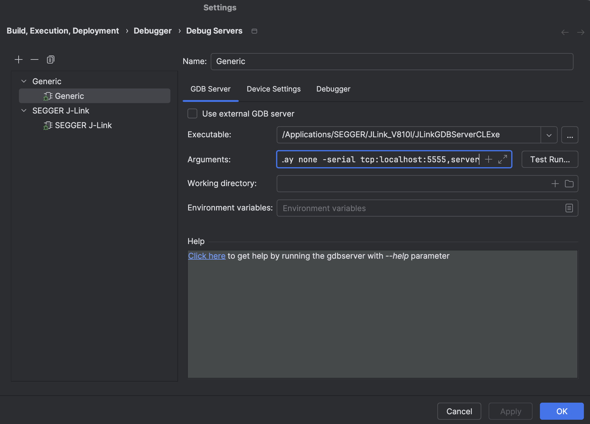 Debug servers | CLion Documentation