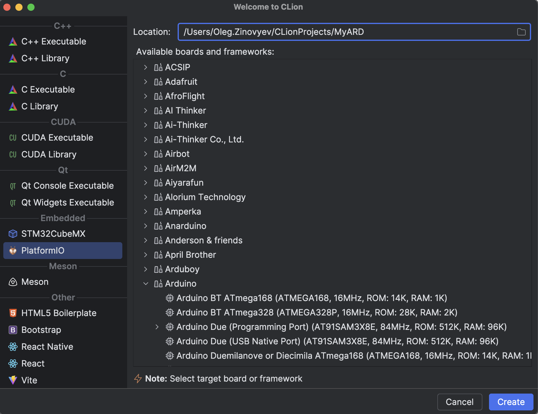 PlatformIO | CLion Documentation