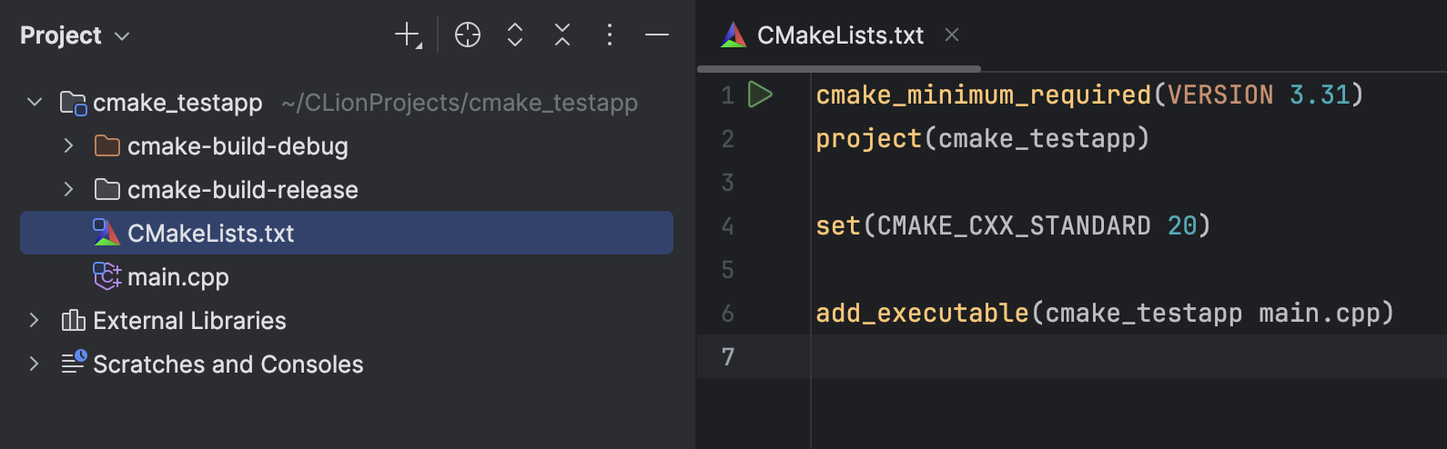 Create/open CMake projects | CLion Documentation