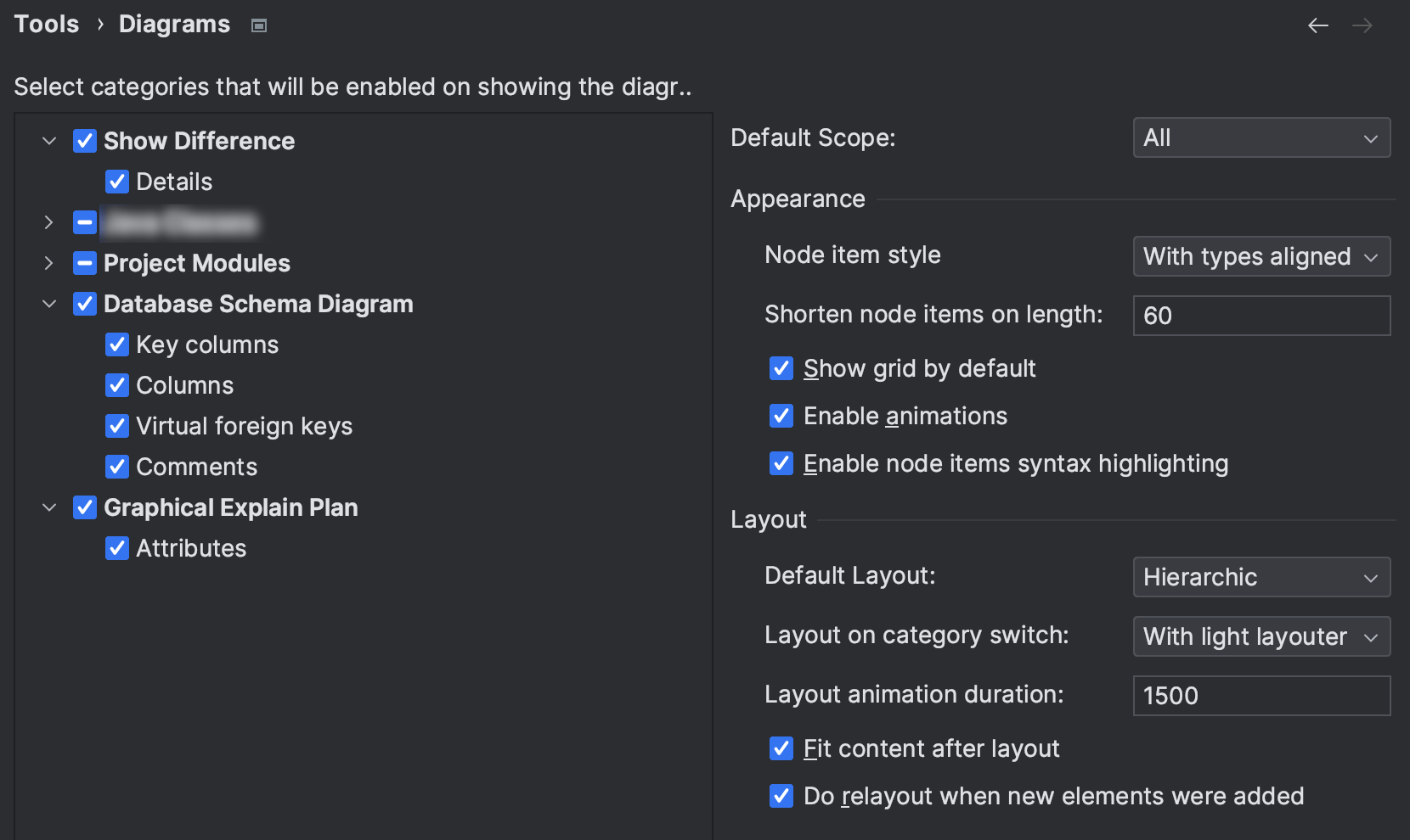 Database diagrams | GoLand Documentation