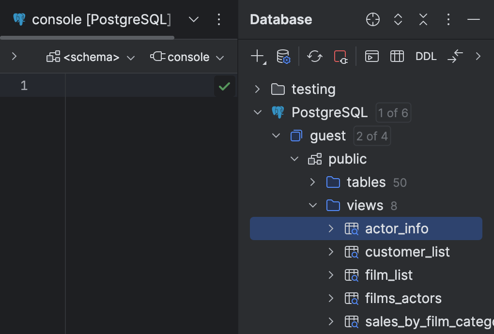 Views | PyCharm Documentation