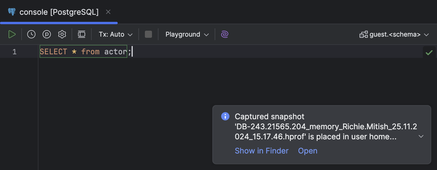 High memory consumption | DataGrip Documentation