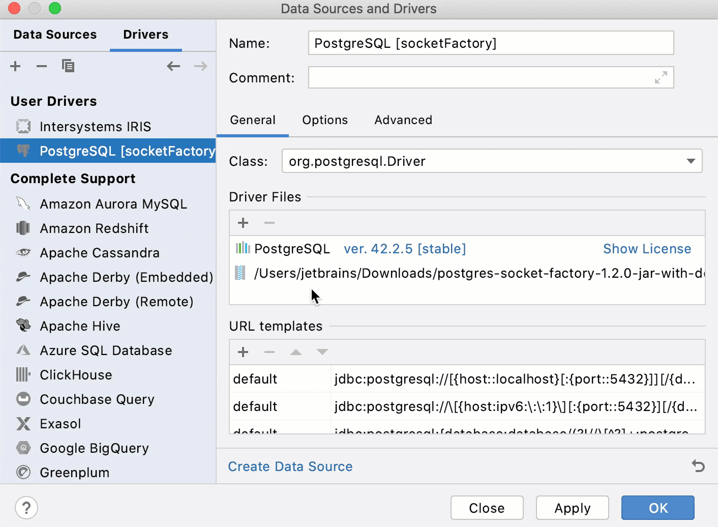 Connect to Google Cloud SQL instances | DataGrip Documentation