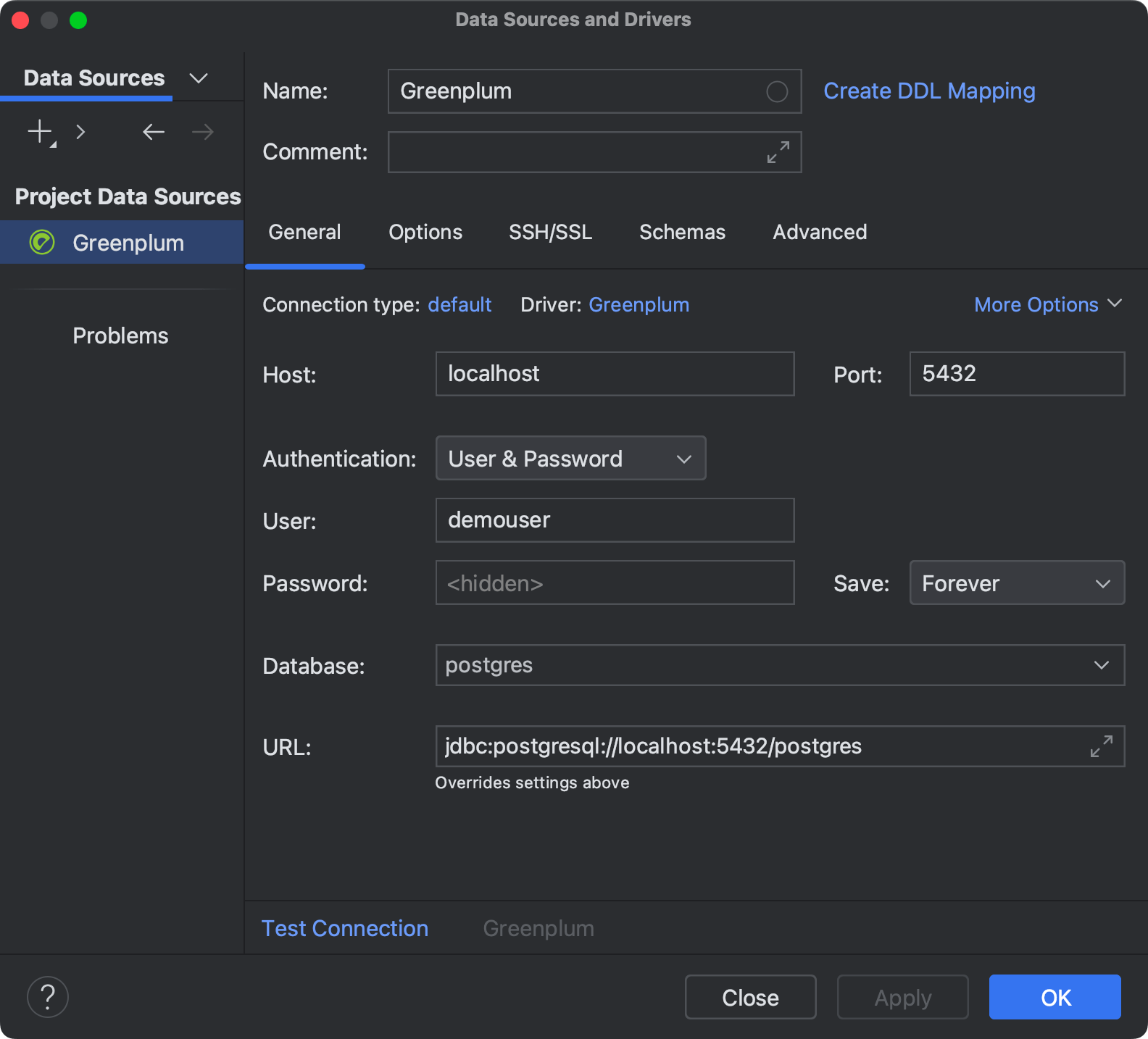 Greenplum | DataGrip Documentation