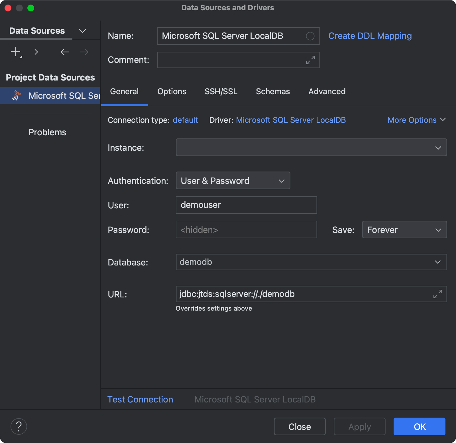 Microsoft SQL Server LocalDB | IntelliJ IDEA Documentation