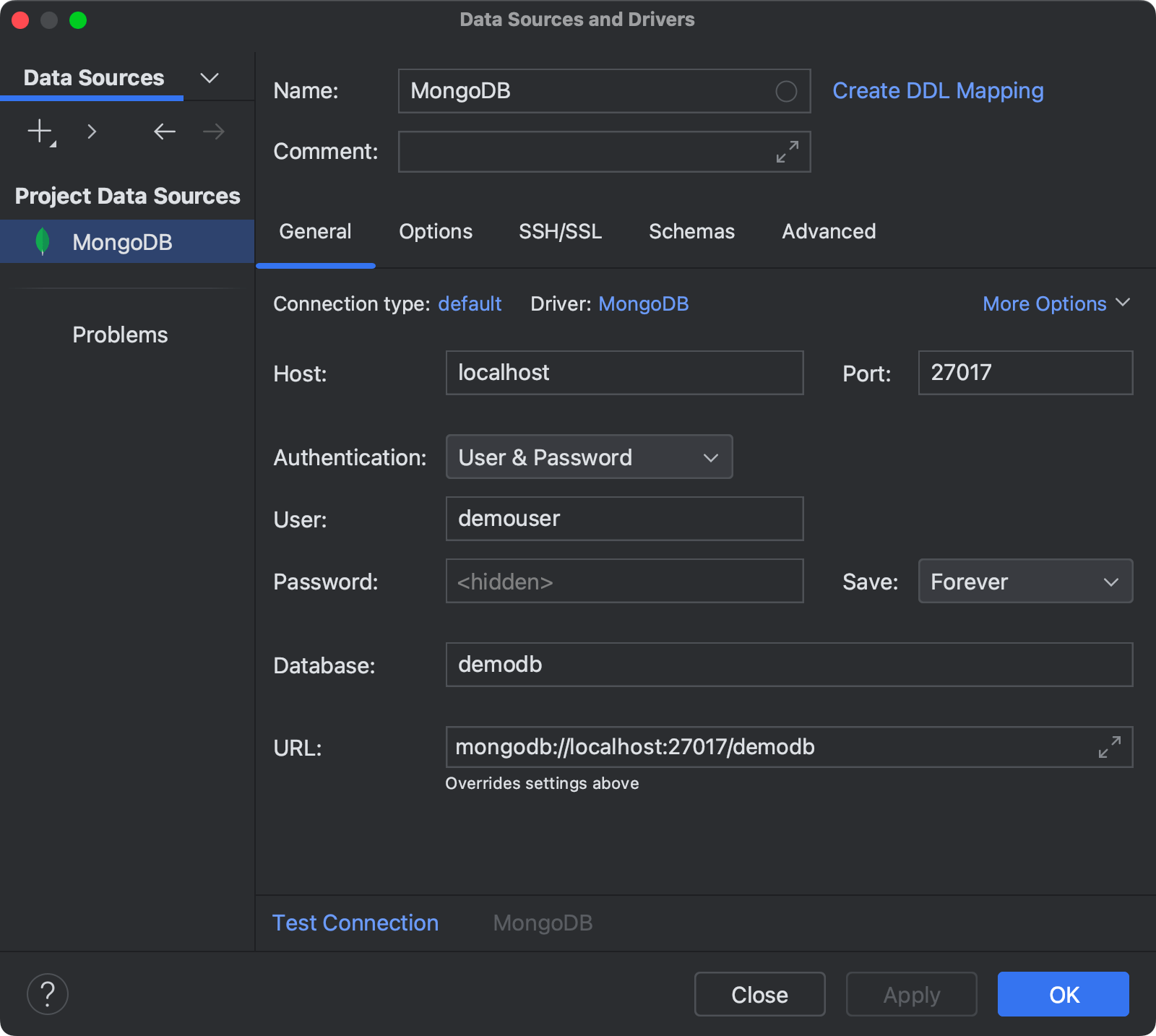 MongoDB | IntelliJ IDEA Documentation