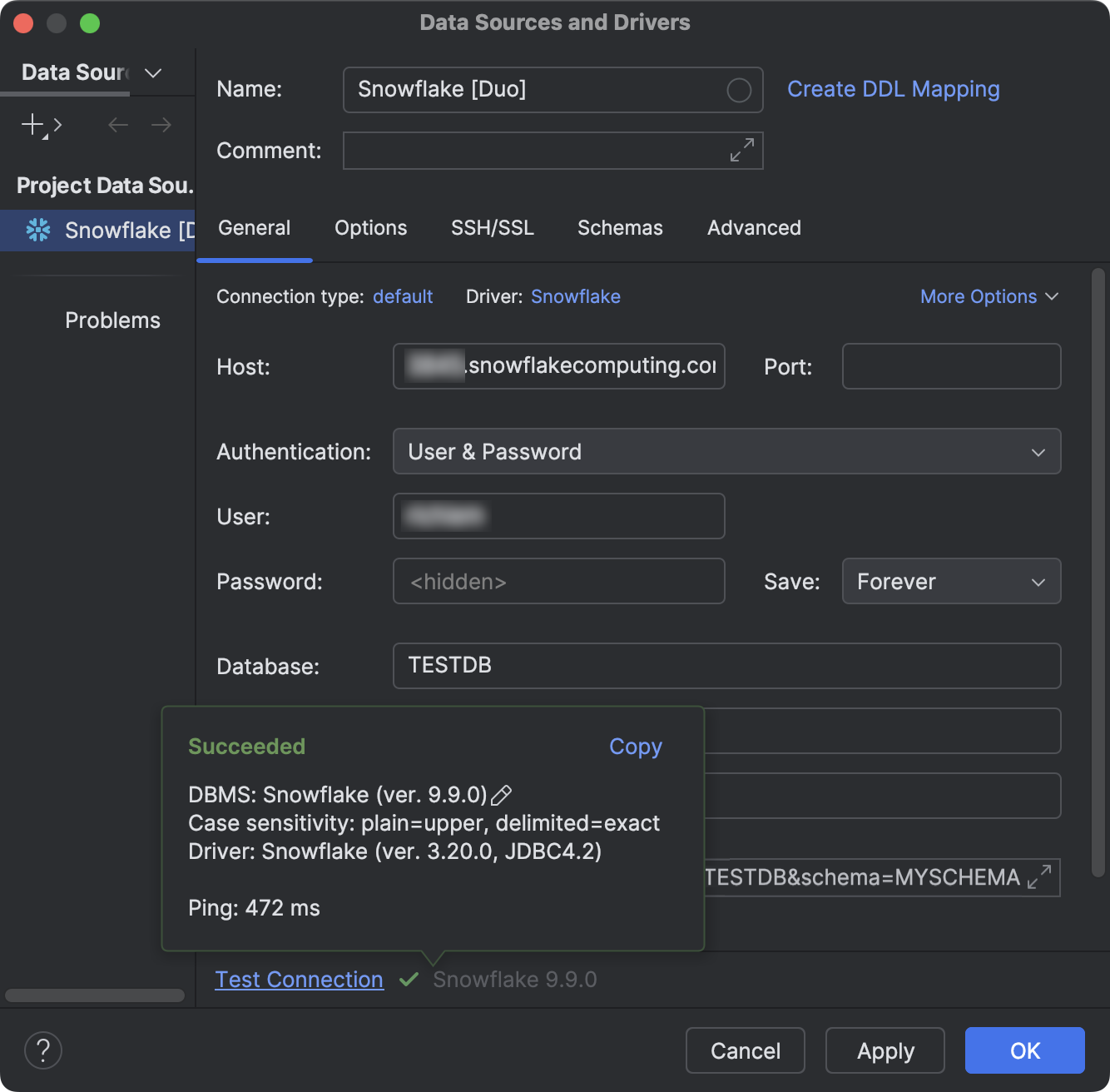 Create Snowflake Data Sources With Okta Sso And Duo Mfa Intellij Idea