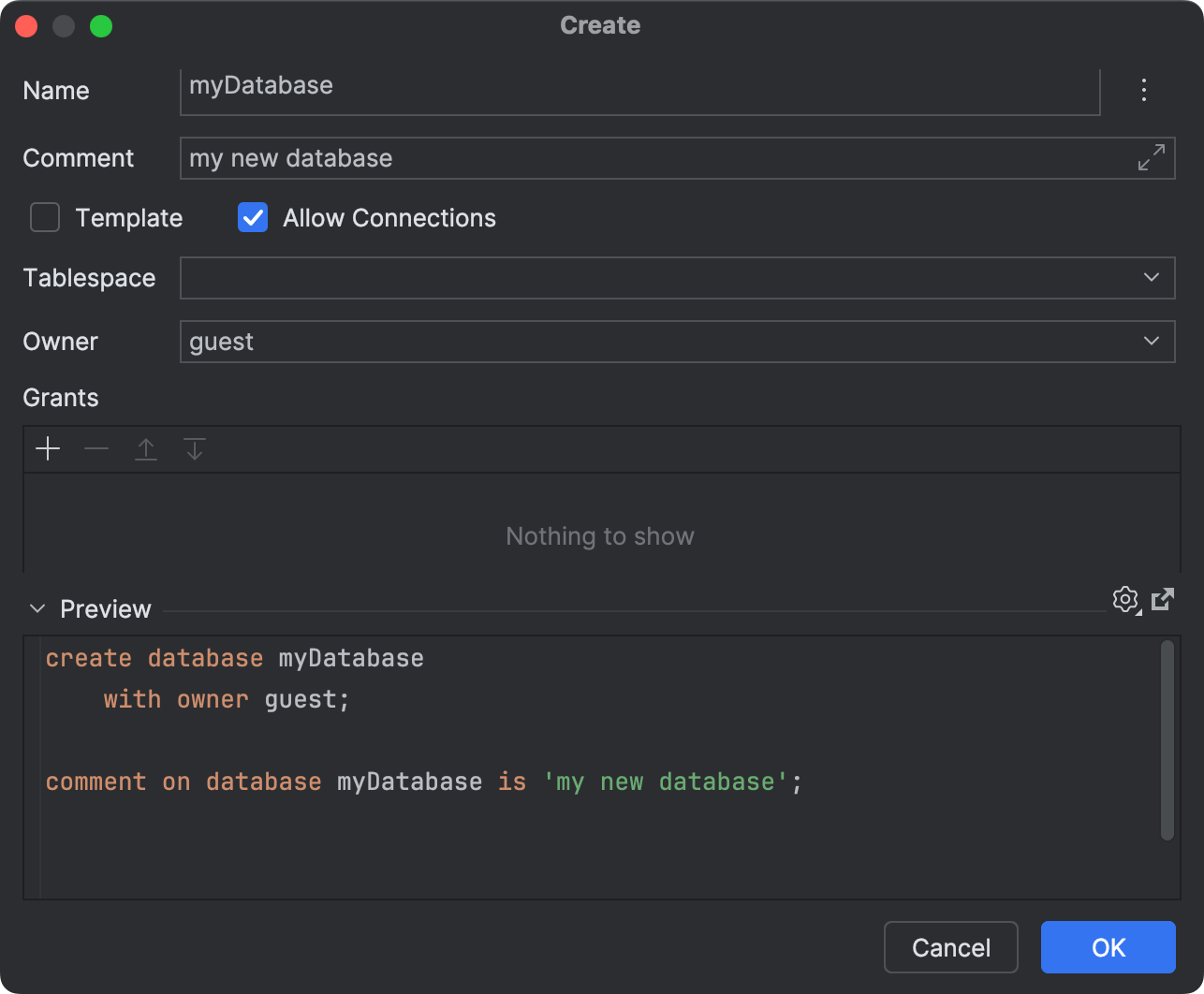 Databases | PyCharm Documentation