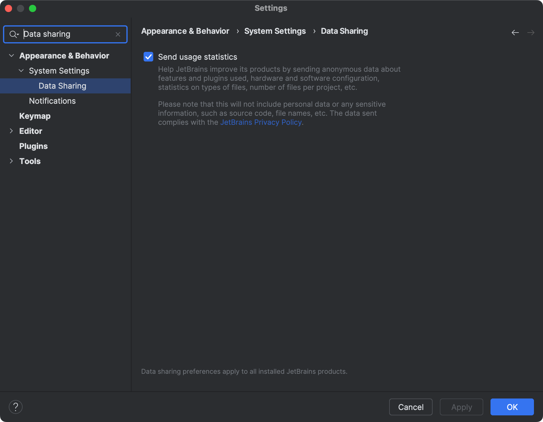 Data Sharing | IntelliJ IDEA Documentation Data Sharing | IntelliJ IDEA Documentation