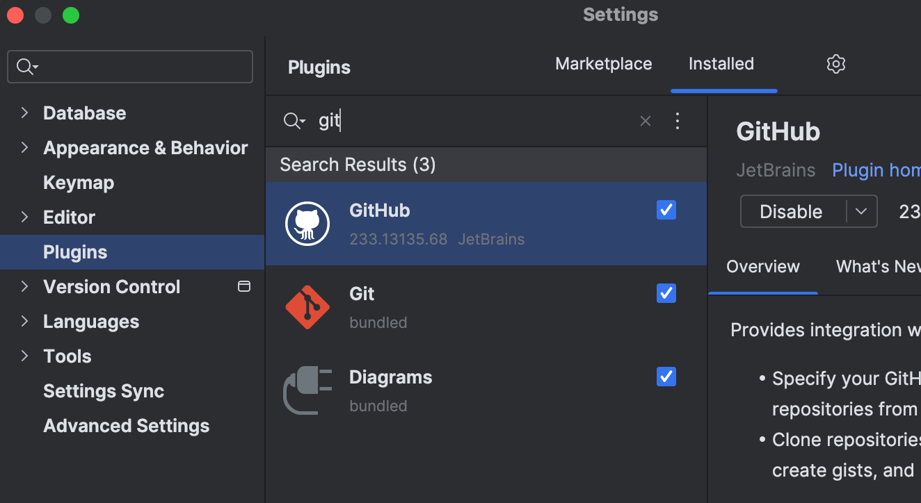 Databases in the Version Control System | DataGrip Documentation