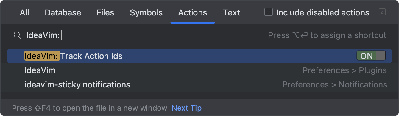 Vim in DataGrip | DataGrip Documentation