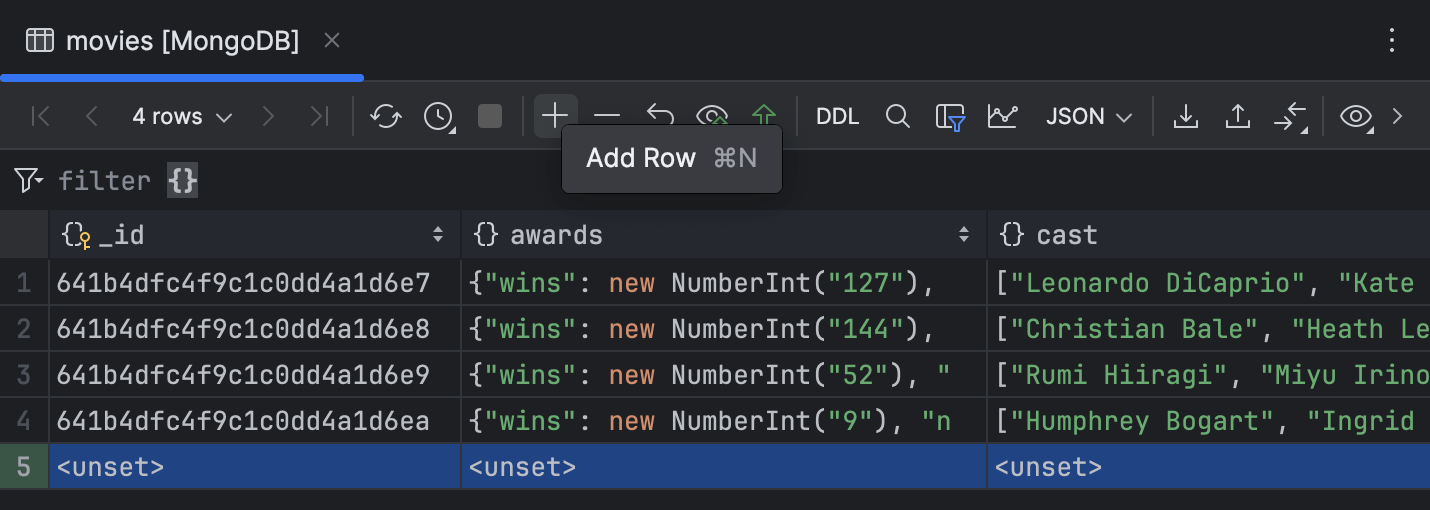 Editing Data In Mongodb Rustrover Documentation