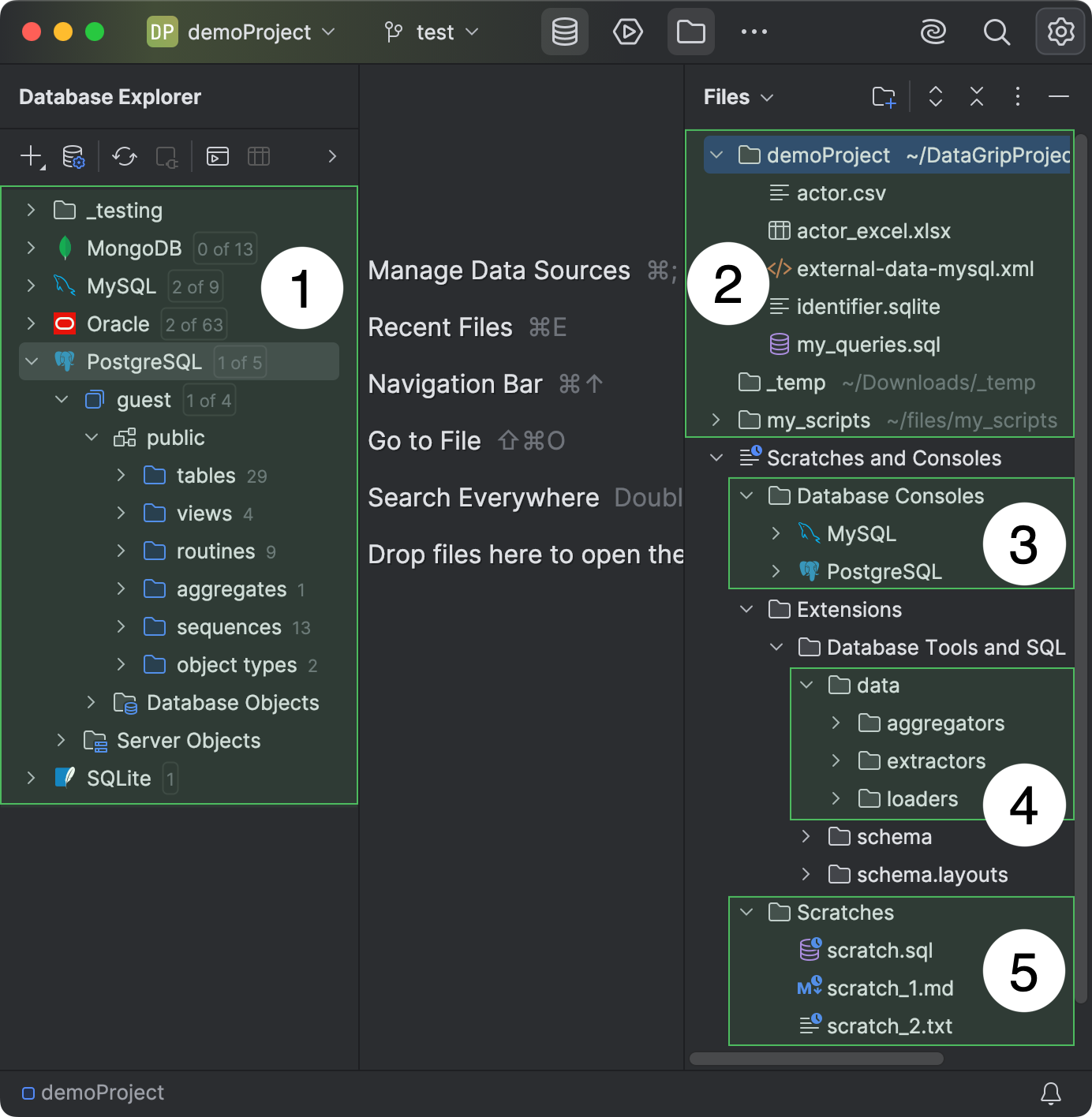 DataGrip projects | DataGrip Documentation