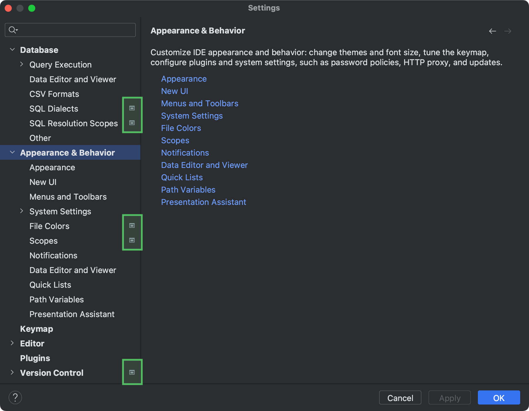 Project settings | DataGrip Documentation
